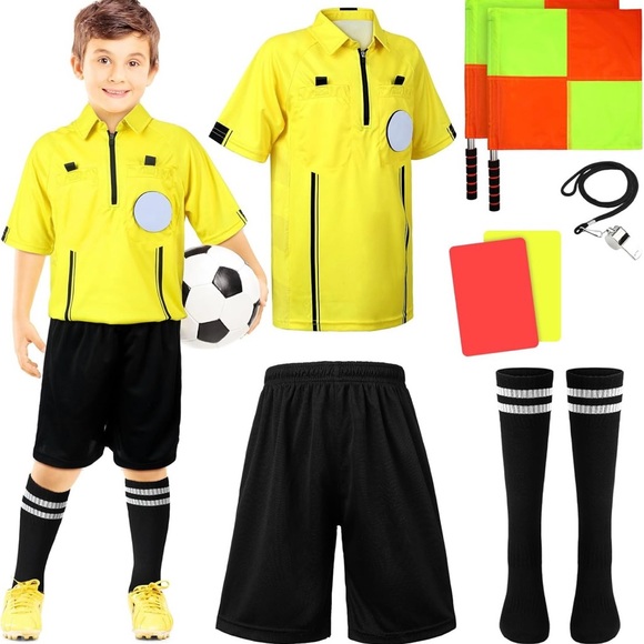 Newcotte | Costumes | Kids Soccer Referee Kit Halloween Referee Costume ...